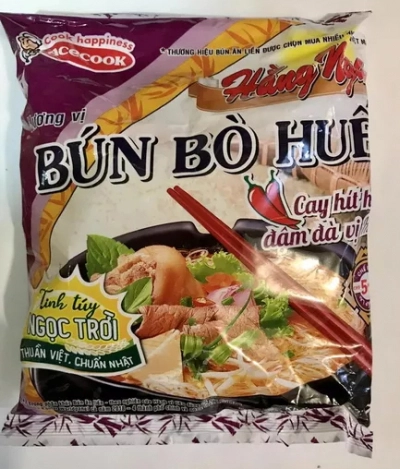 Рисовая лапша быстрого приготовления Bun Gio Hue со вкусом говядины 75г ...